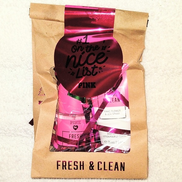 PINK Victoria's Secret | Makeup | Nwt Vs Pink Fresh Clean Body Set ...